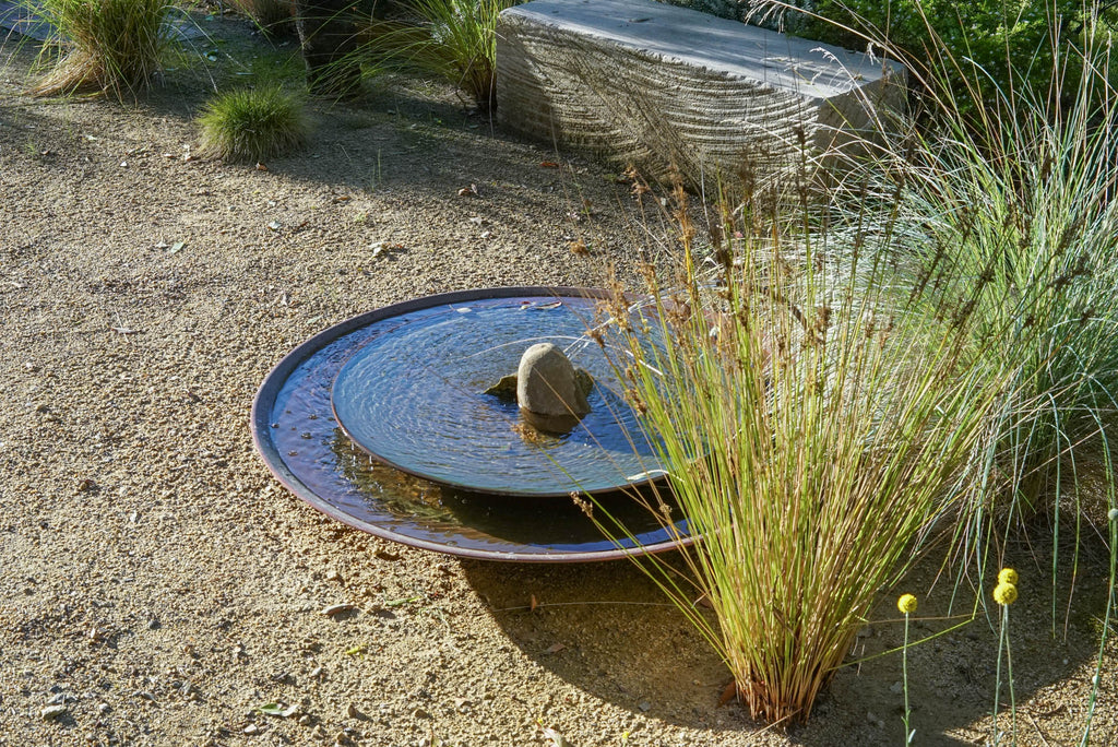 Stacked Dishes Water Feature – Mallee Bird Baths and Water Bowls
