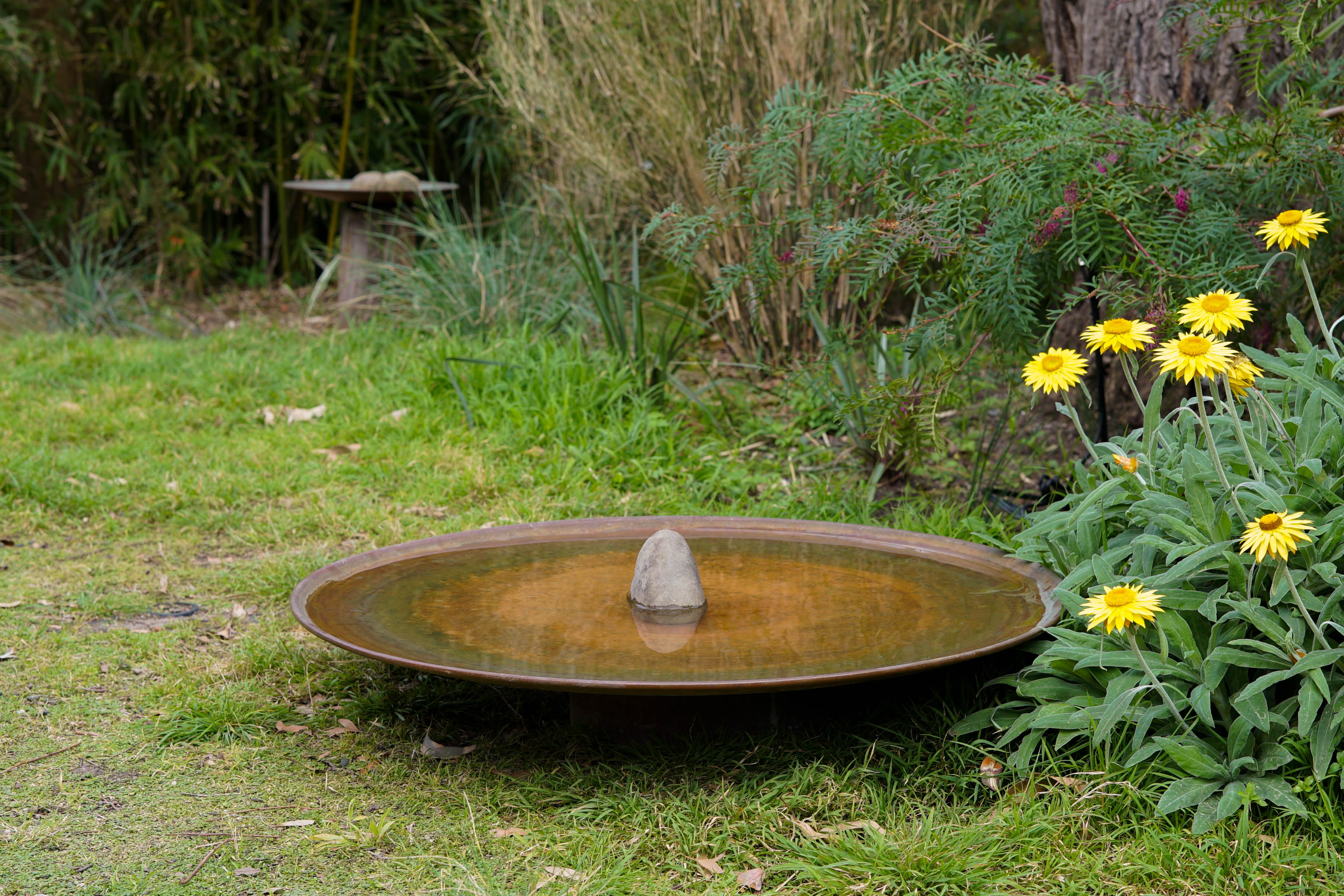 Large Spun Copper Dish – Mallee Bird Baths and Water Bowls