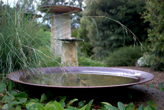 Extra-Large Spun Copper Dish – Mallee Bird Baths and Water Bowls