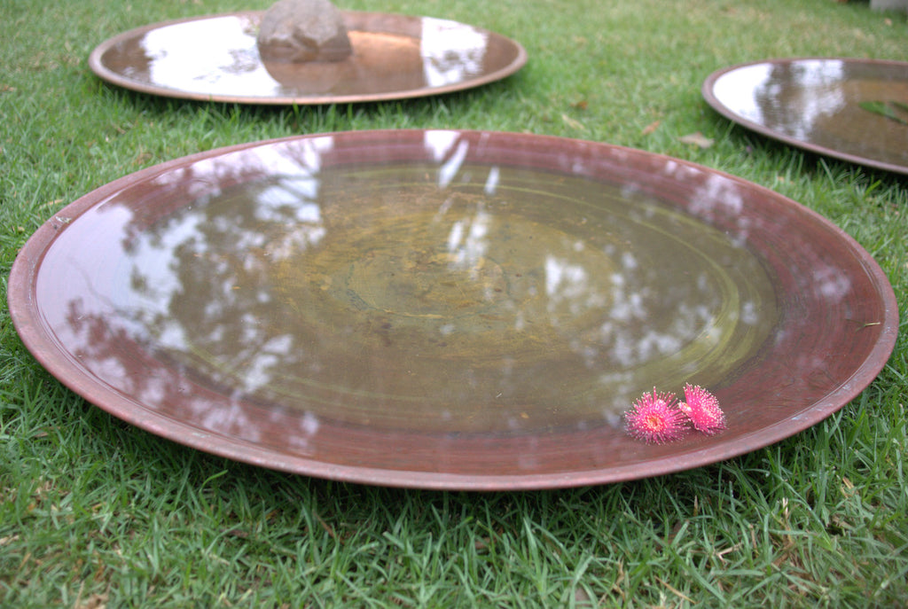 Extra-Large Spun Copper Dish – Mallee Bird Baths and Water Bowls