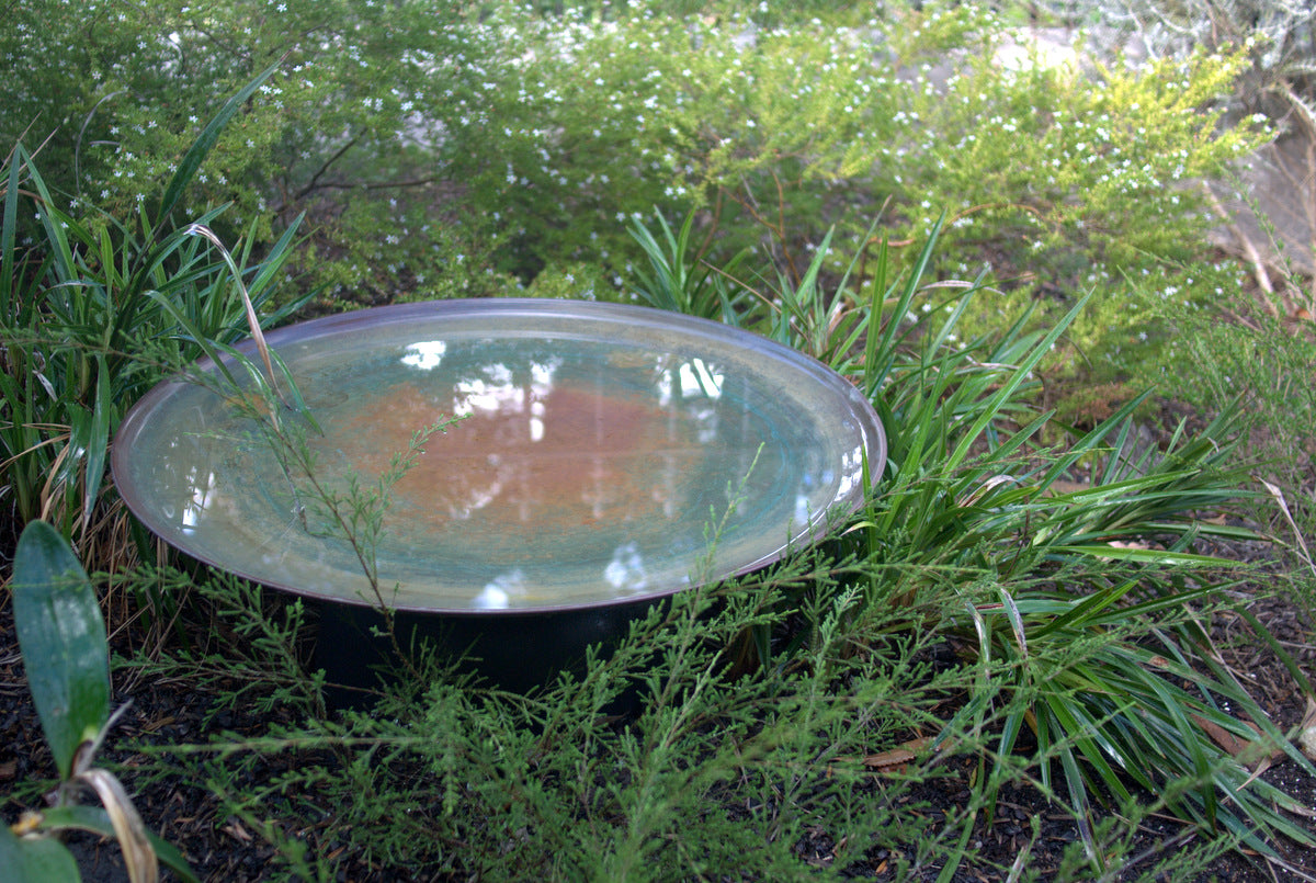 Large Spun Copper Dish – Mallee Bird Baths and Water Bowls
